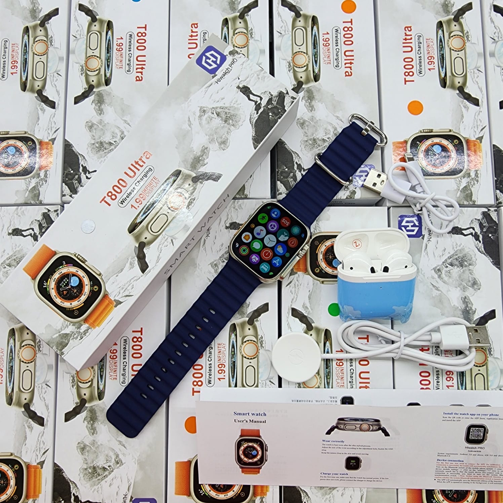 Jual Jam tangan Smartwatch Series T800 Ultra Bluetooth Full Touch ...