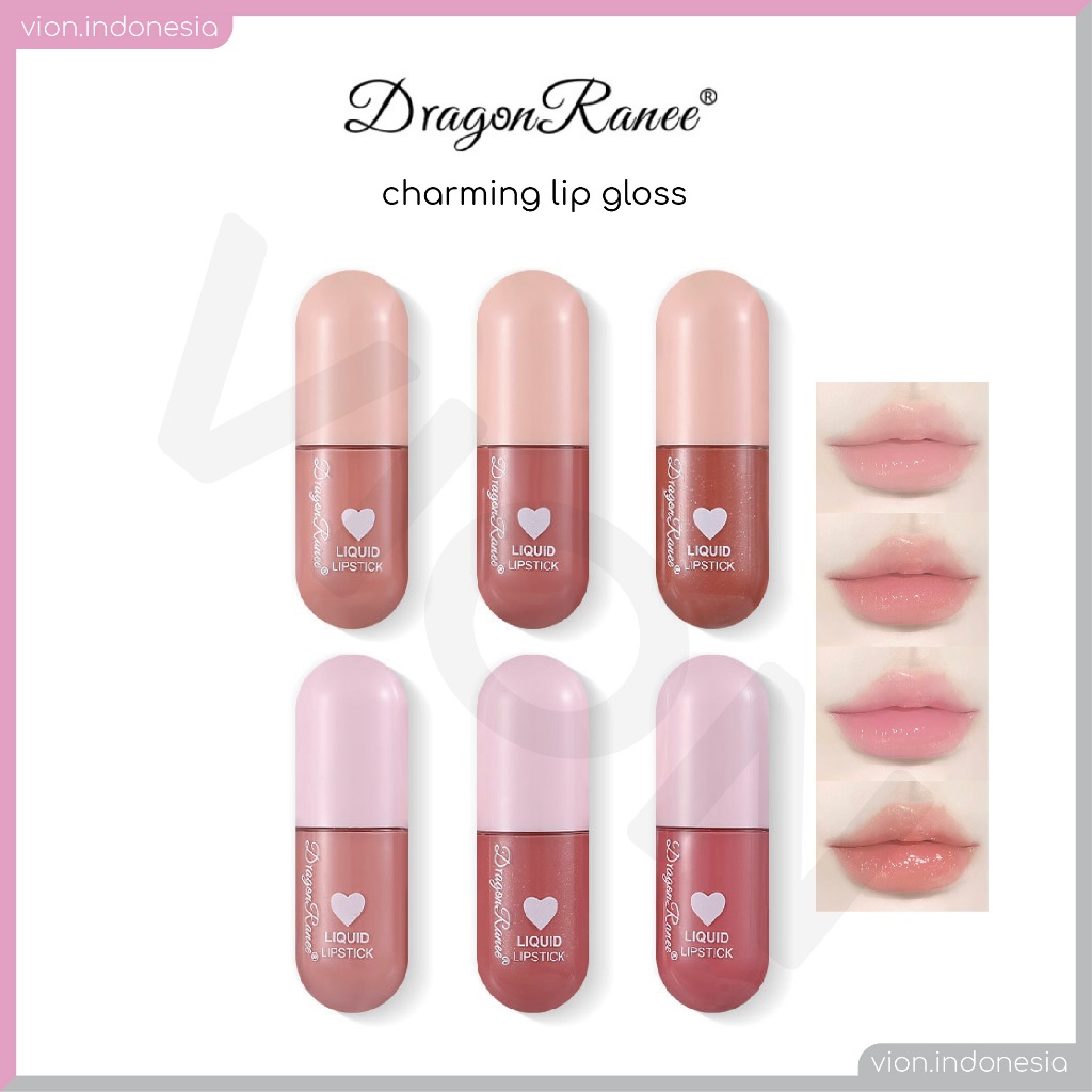 Jual DRAGON RANEE Capsule Charming Lipgloss Glossy Tahan Lama Imut ...