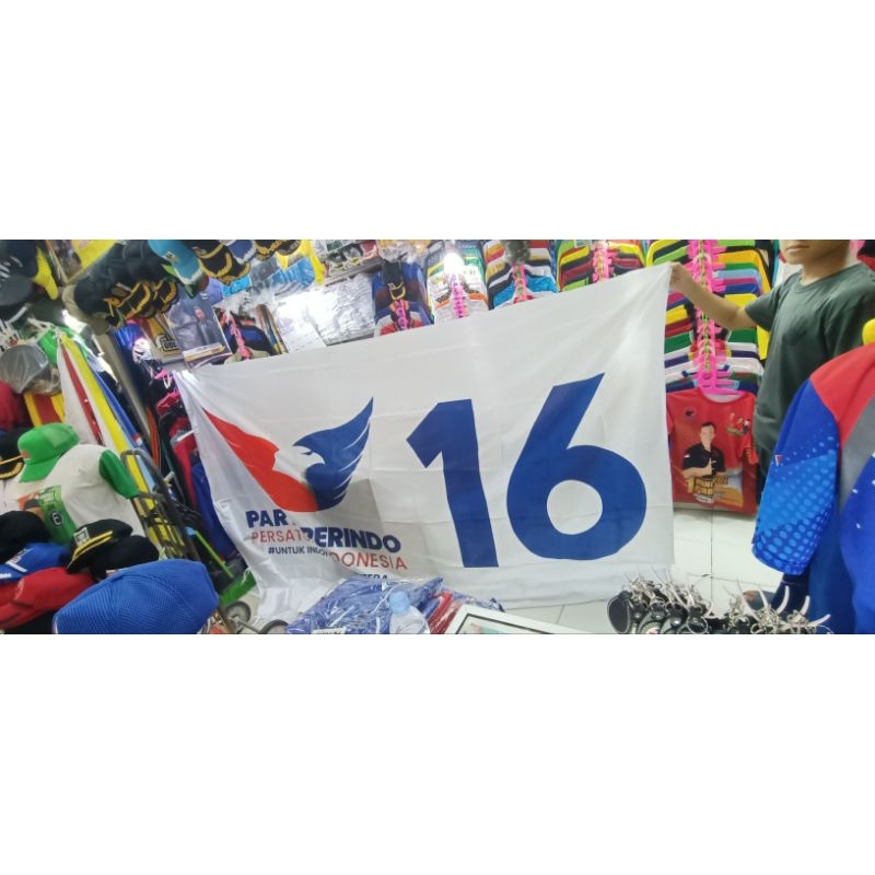 Jual bendera partai Perindo/bendera atribut ukuran 2x3 meter | Shopee ...