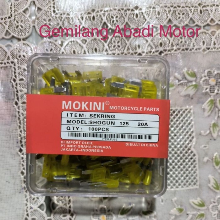 Jual SEKRING MINI SEKRING TANCAP 5/7.5/10/20 A (100 PCS ) GA01 | Shopee ...