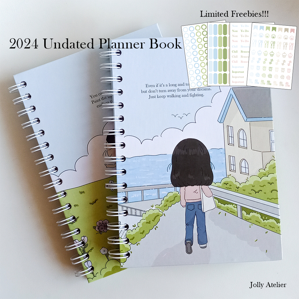 Jual Undated Planner Book One Year | Agenda Planner | Journal Book ...
