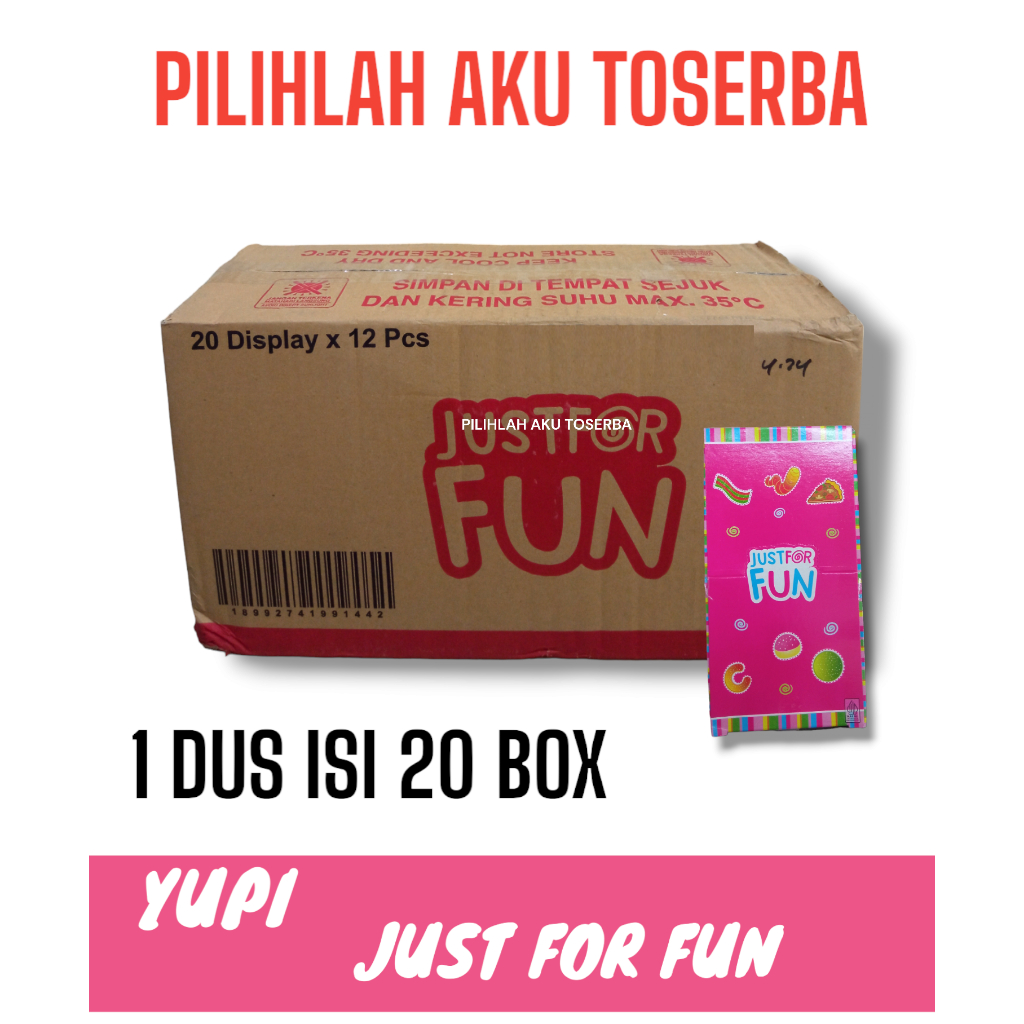 Jual YUPI JUST FOR FUN BOX - (HARGA 1 DUS ISI 20 BOX) | Shopee Indonesia
