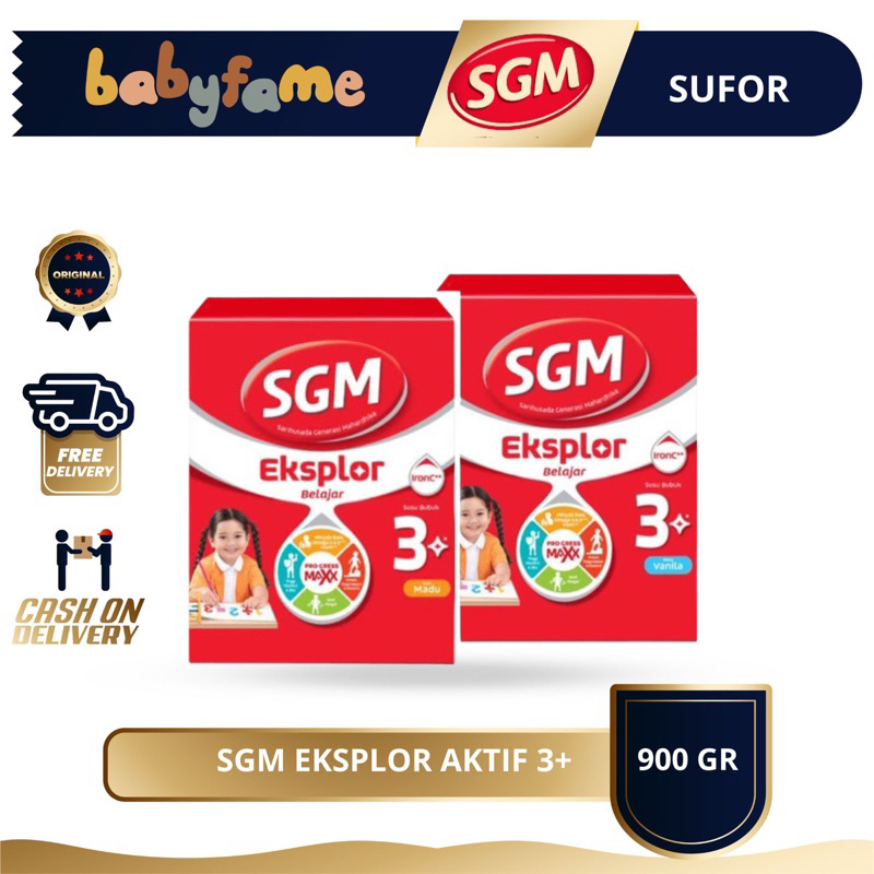 Jual SGM EKSPLOR BELAJAR | 3+ | RASA MADU & VANILLA | 900gr | SUSU FORMULA | Shopee Indonesia