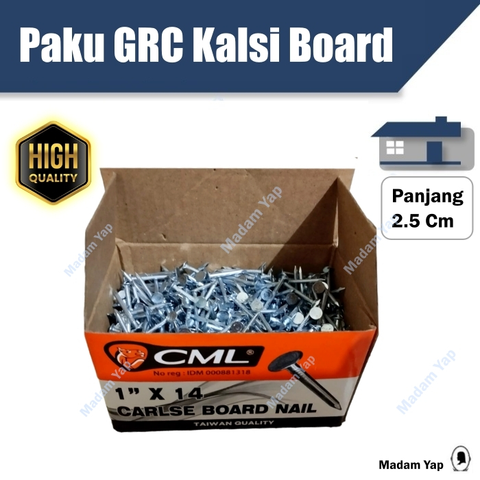Jual PAKU GRC KALSI BOARD NAIL PLAFON FUL 1 KG CML/PAKU GIPSUM 2,5 CM ...