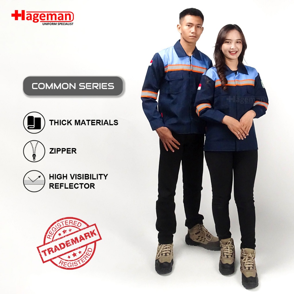 Jual Hageman - Wearpack Safety / Wearpack Atasan Warna Navy Kombinasi ...