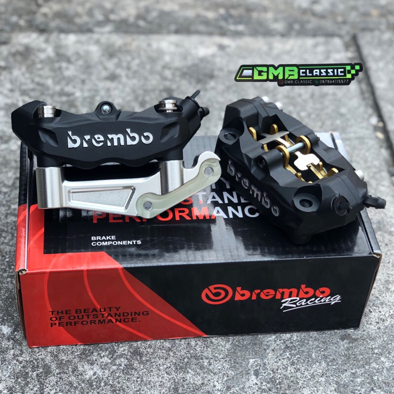 Jual Kaliper Brembo M432 Import Hitam Set Breket Pnp Shock Ninja | Shopee Indonesia