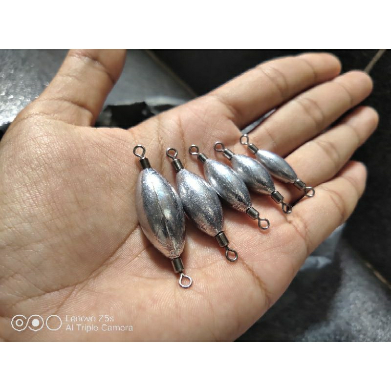Jual timah sinker / singker timah pemberat untuk casting teknik dasaran ...