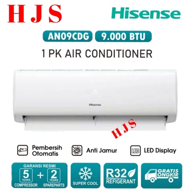 Jual AC HISENSE 1 PK AN09CDG AC SPLIT R32 | Shopee Indonesia