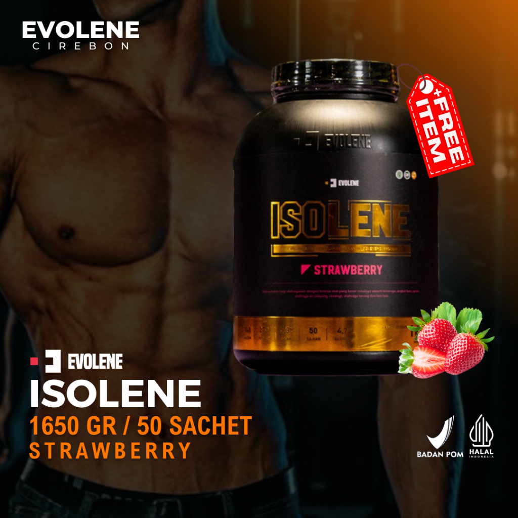 Jual EVOLENE ISOLENE STRAWBERRY 1650gr/50sachet | HALAL & BPOM | Shopee ...