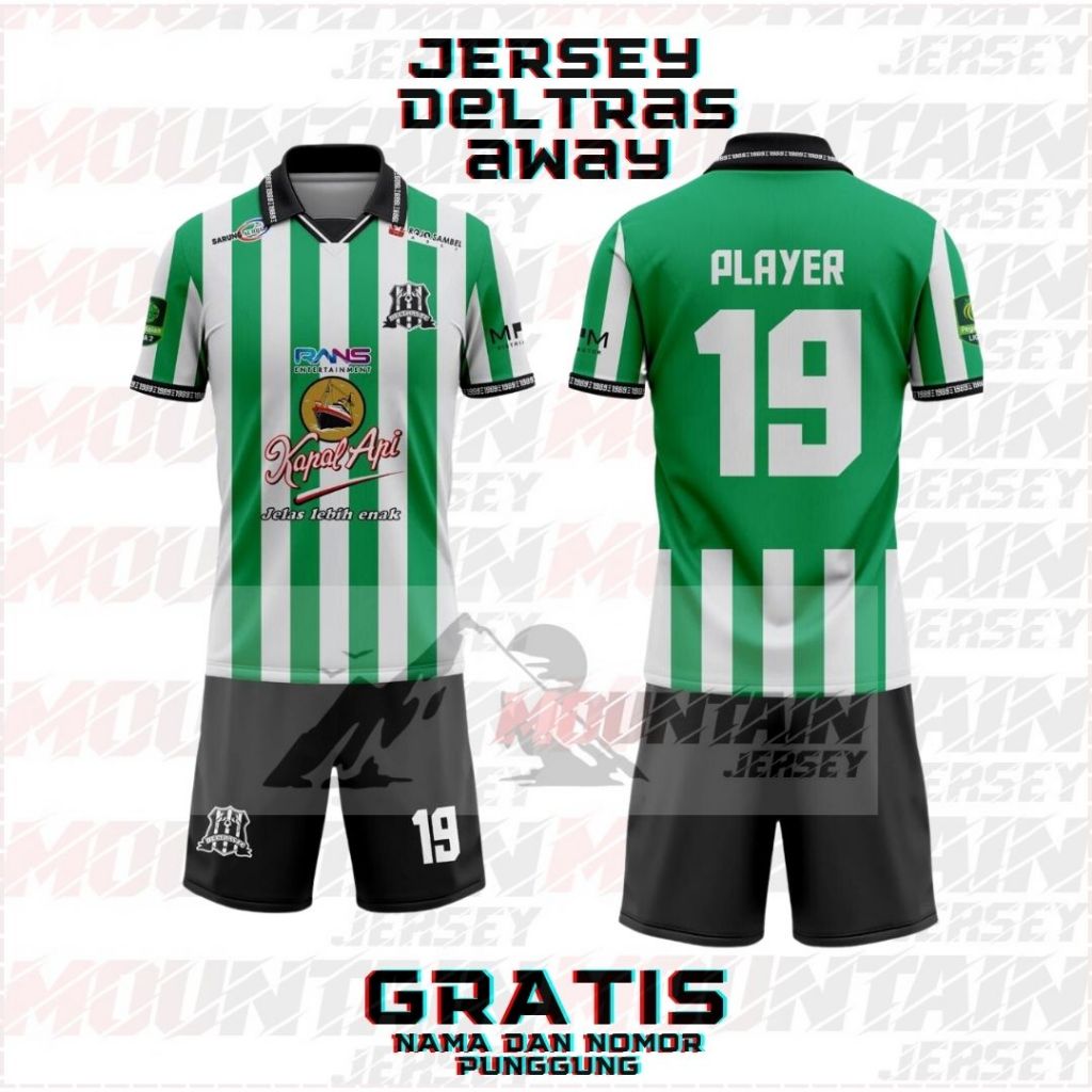 Jual JERSEY DELTRAS AWAY 2023-2024 FULL PRINTING GRATIS NAMA DAN NO ...