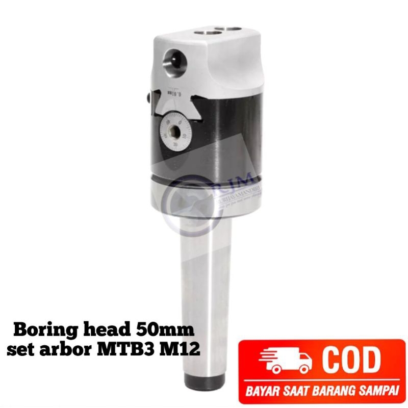 Jual Boring heat F1 50mm 2in lubang holder 12mm set arbor MT3 drat m12 | Shopee Indonesia
