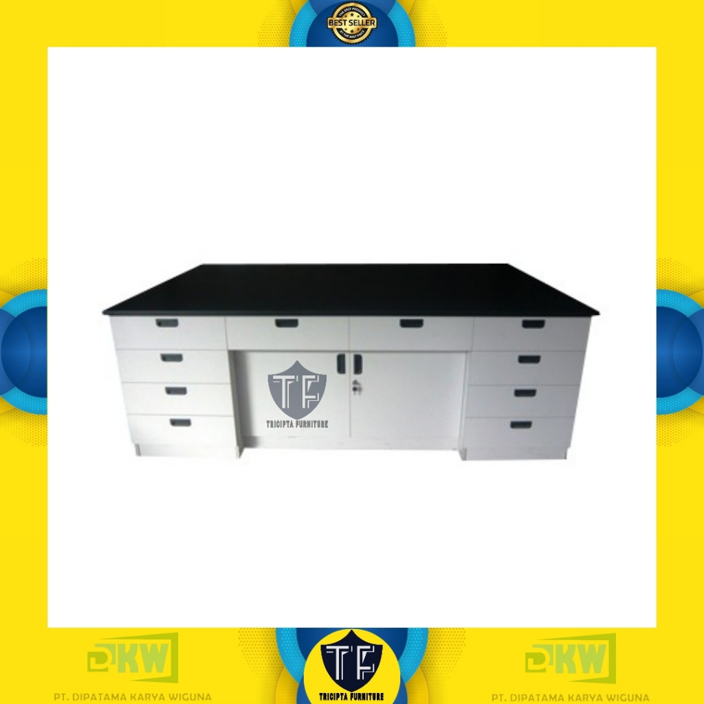 Jual Meja Laboratorium Island Bench Top Table Stainless 2400x1200x850mm ...