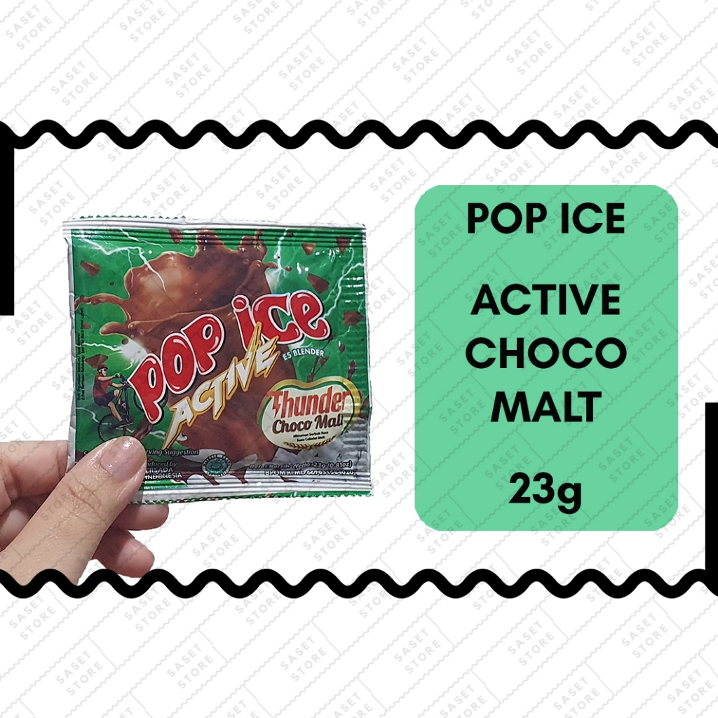 Jual Pop Ice Active Choco Malt 23g Sachet Minuman Serbuk Susu Cokelat ...