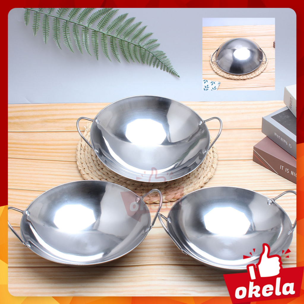 Jual Okela - Wajan Mini Stainless Steel Kuali Penggorengan Katel Bar ...