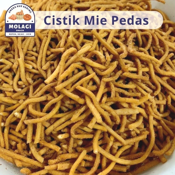Jual Cistik Mie Pedas Balado 250 Gram / Stik Keriting Pedas Cemilan ...