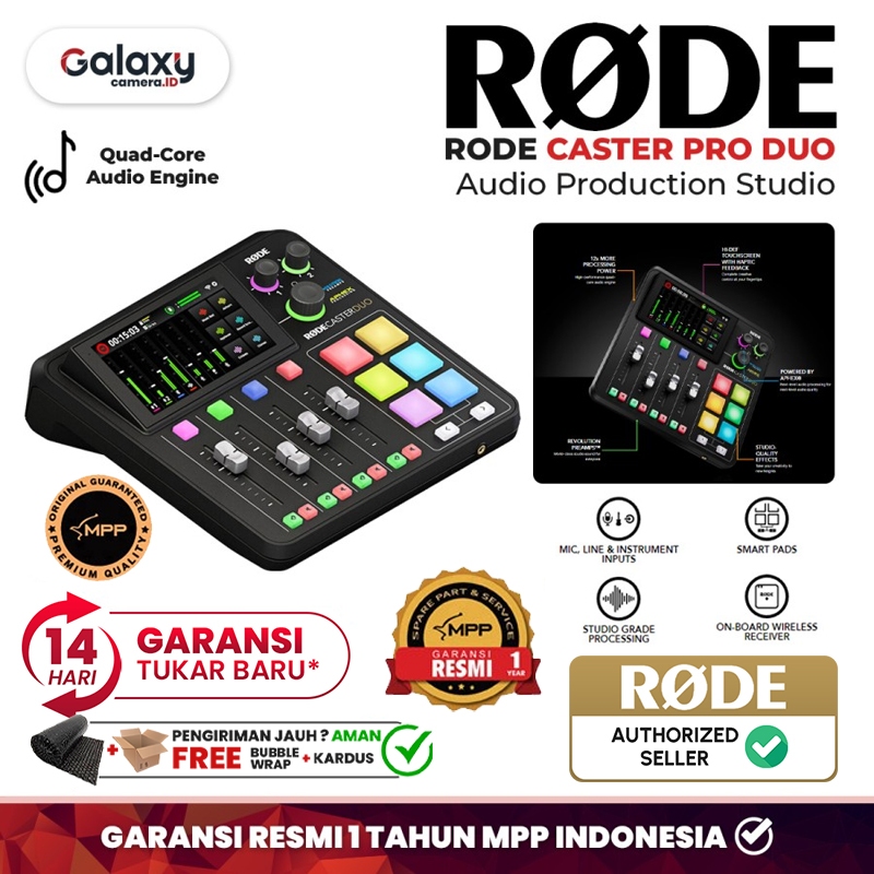 Jual Rode Caster Duo 2 Channel Professional Audio Mixer RodeCaster ...
