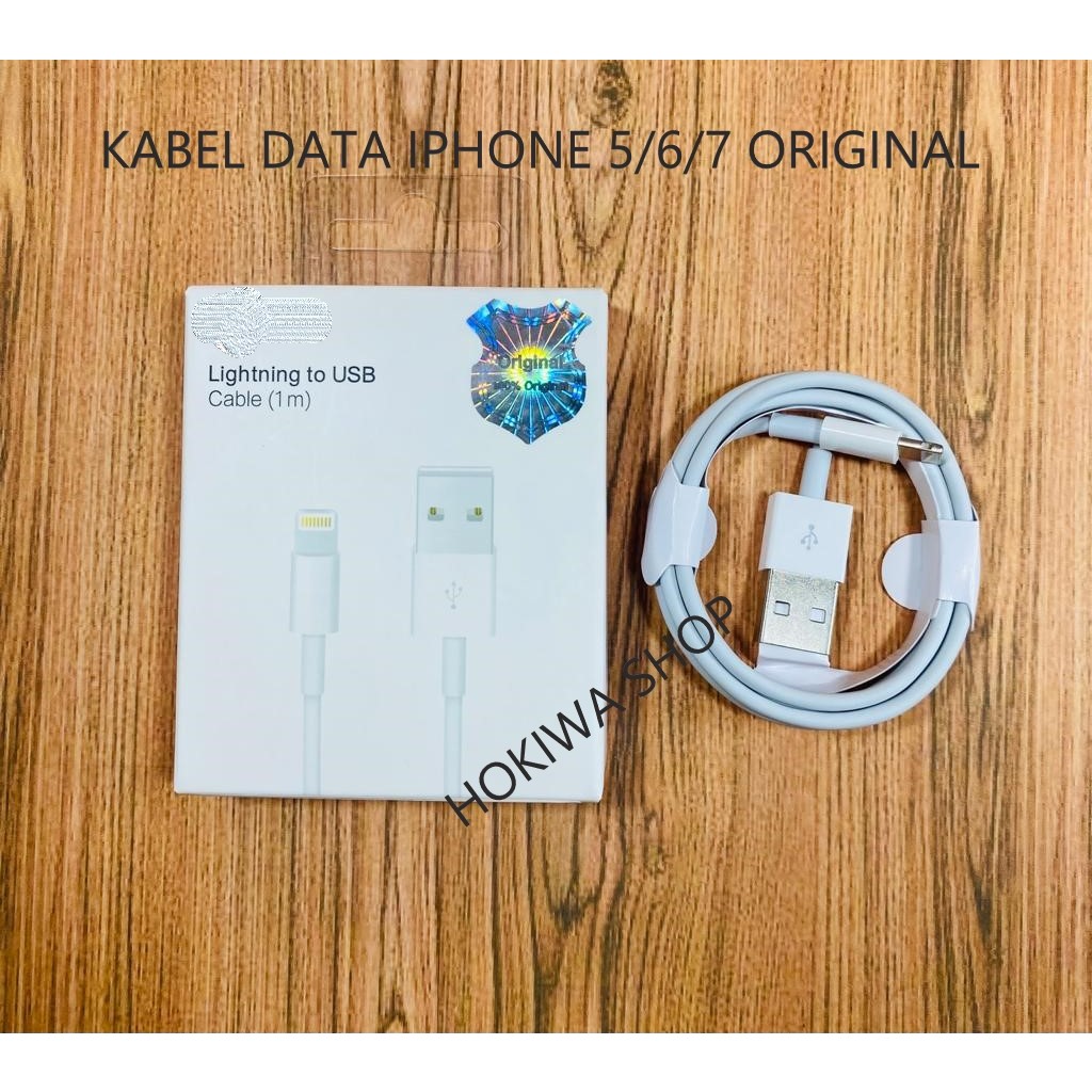 Jual KABEL DATA ORIGINAL USB TO LIGHTNING KABEL CHARGER LIGHTNING ...