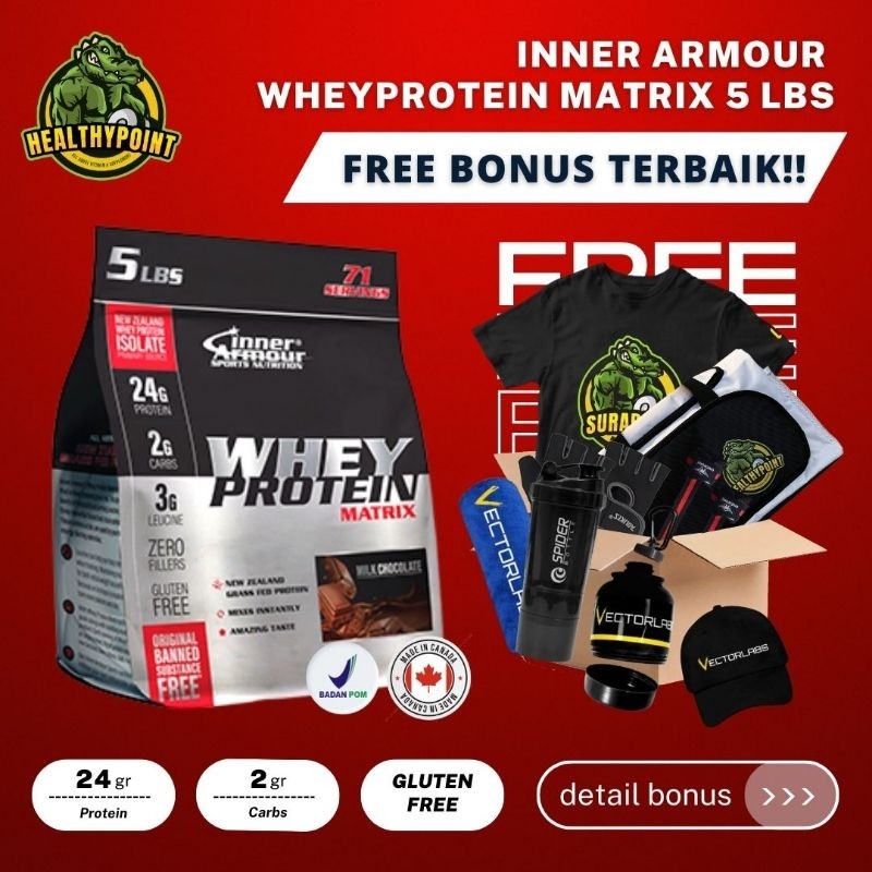 Jual Inner Armour Whey Protein Matrix 5 Lbs | Shopee Indonesia