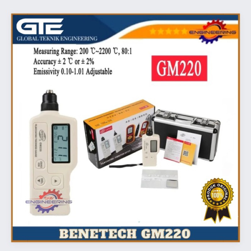 Jual Film Coating Thickness Tester Benetech GM220 Cat Lapisan Gauge ...