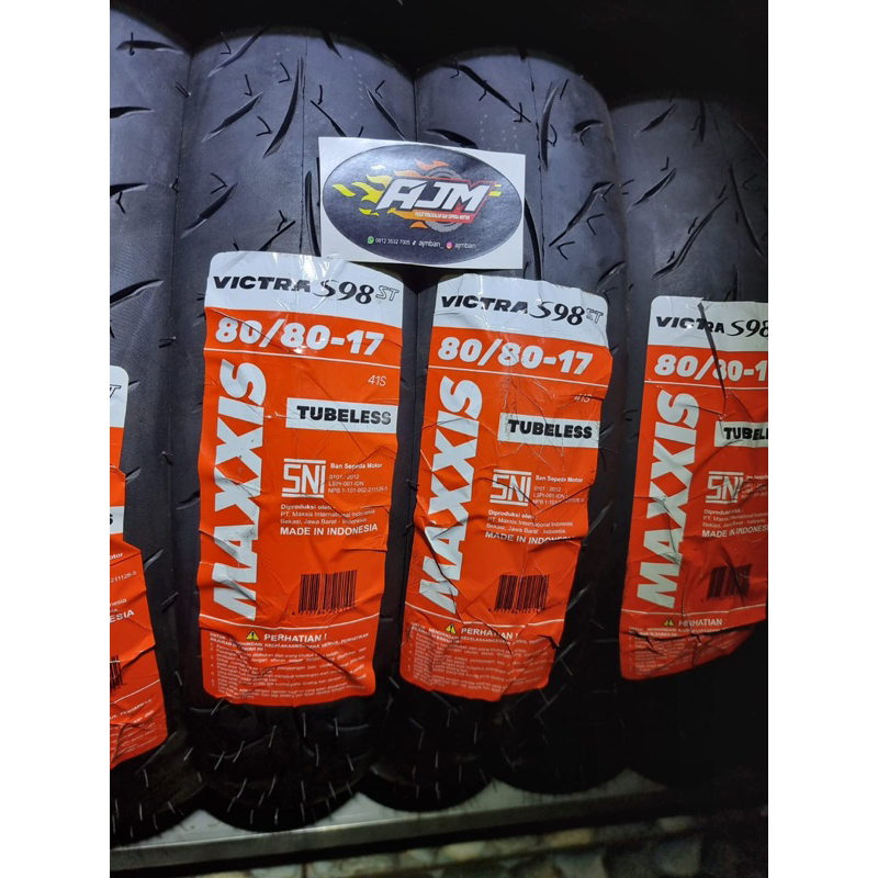 Jual BAN MAXXIS VICTRA S98ST 80/80, 80/90, 90/80 R-17 TUBELESS | Shopee ...