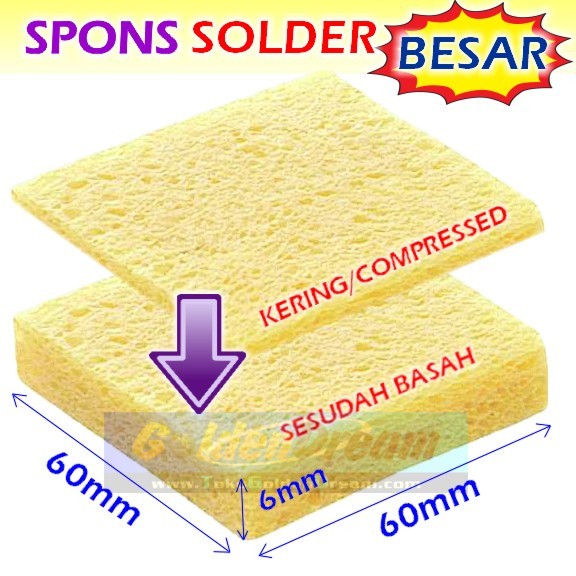 Jual SPON Solder Untuk Membersihkan Sisa Timah Pada Ujung Soldering ...