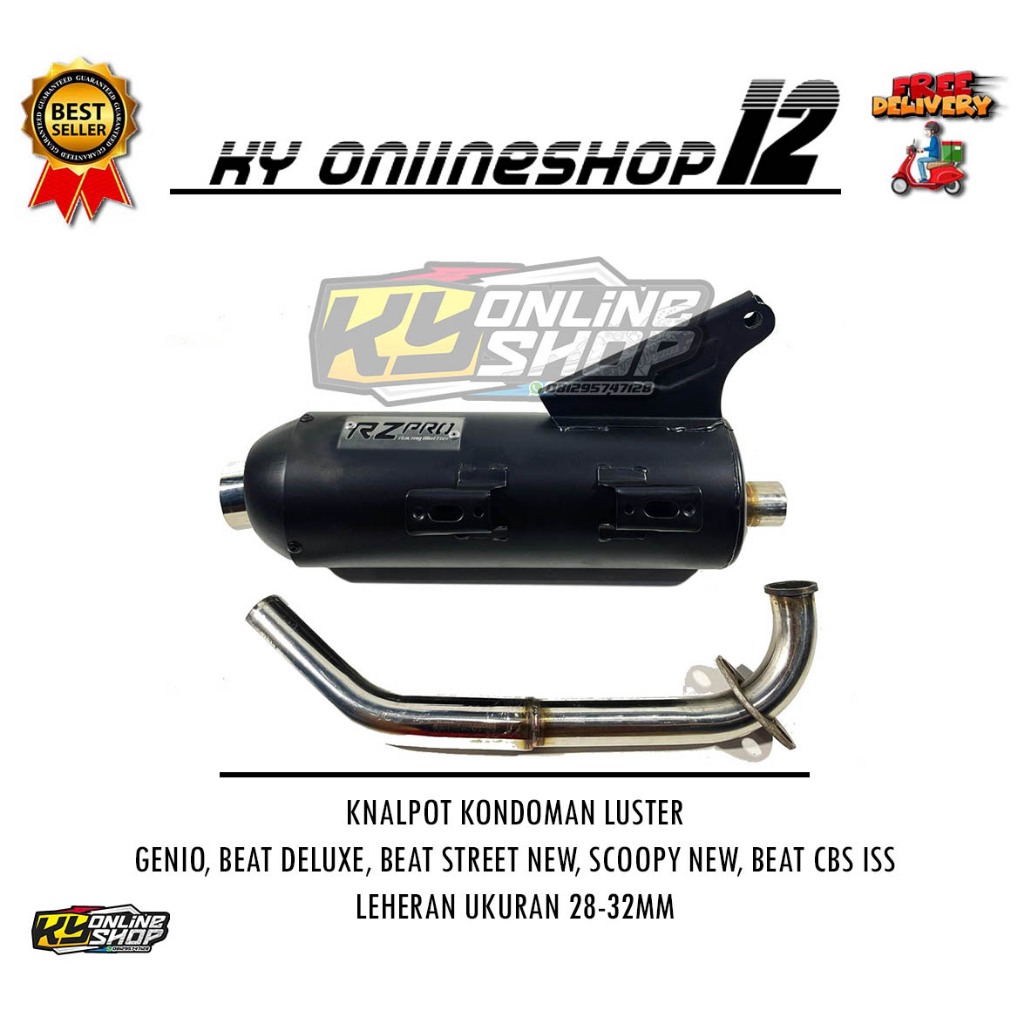 Jual LIVE - KNALPOT KONDOMAN BOR-BORAN GENIO BEAT DELUXE SCOOPY NEW ...