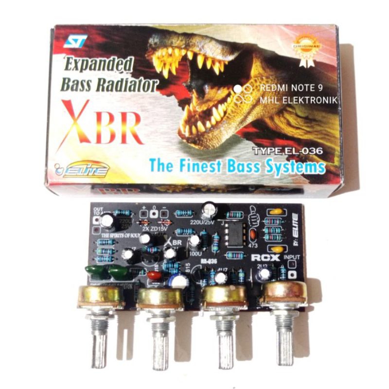 Jual Expanded Bass Radiator XBR Tone Control Mono Elite EL-037 | Shopee ...