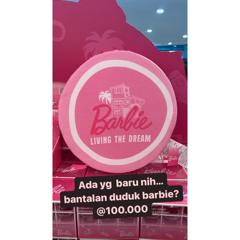 Jual Bantal Duduk Barbie | Miniso x Barbie | Limited Edition | Shopee ...