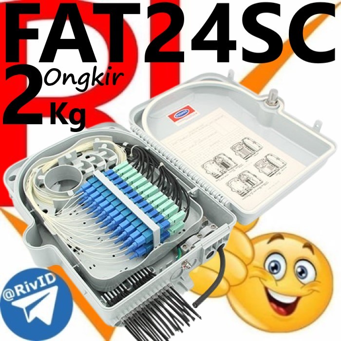 Jual ODP 16 24 Core Kosongan FAT Lengkap Adapter Pigtail 16Core 16c ...