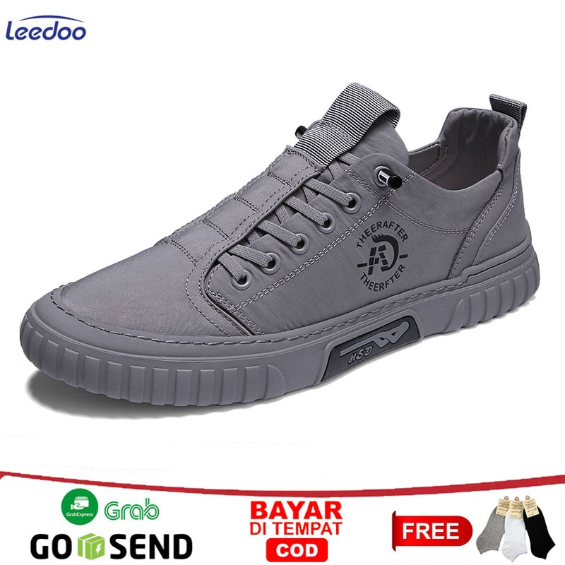 Jual Leedoo Sepatu Pria Kekinian Sneakers Casual Sepatu Original Tali ...