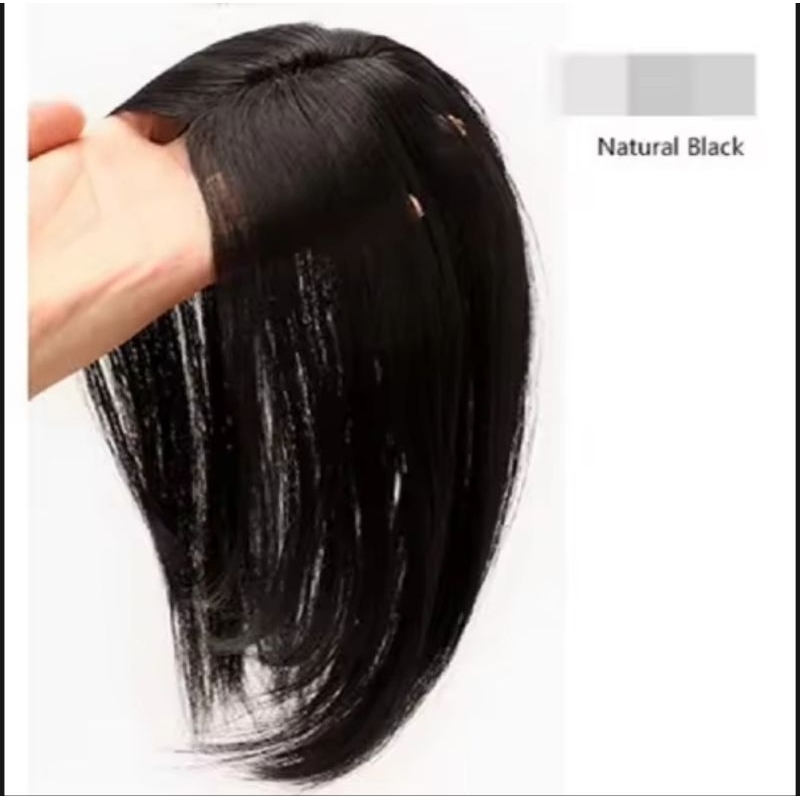 Jual TOUPEE WIG UNTUK PENUTUP BOTAK WANITA WIG TIPIS BOB PONI HITAM ...