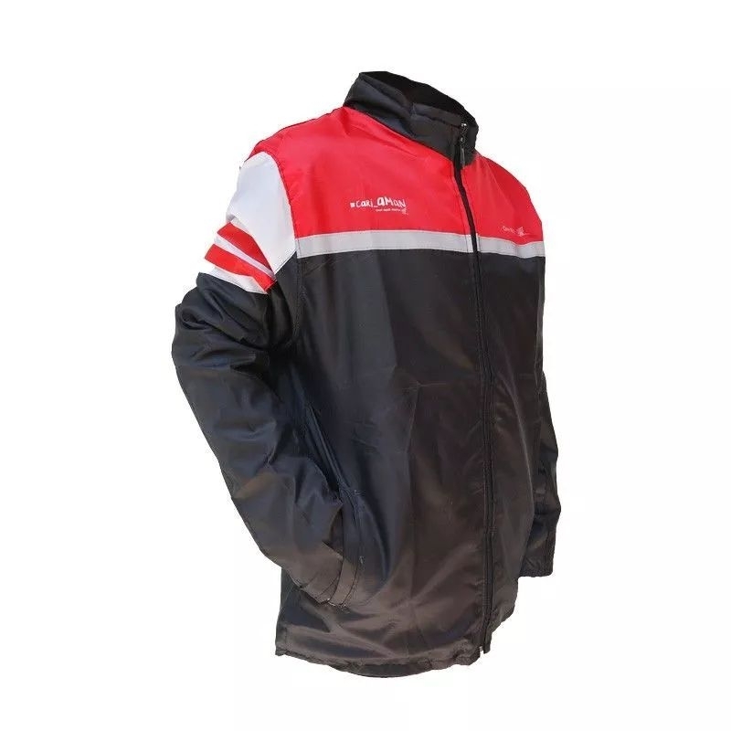Jual Jaket Motor Honda Parasut Original AHM Kombinasi Hitam dan Merah ...