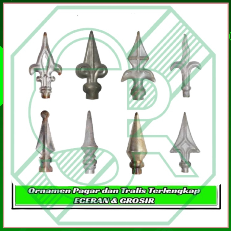 Jual Tombak pagar besi plat kecil tombak gerbang ornamen dan aksesoris ...