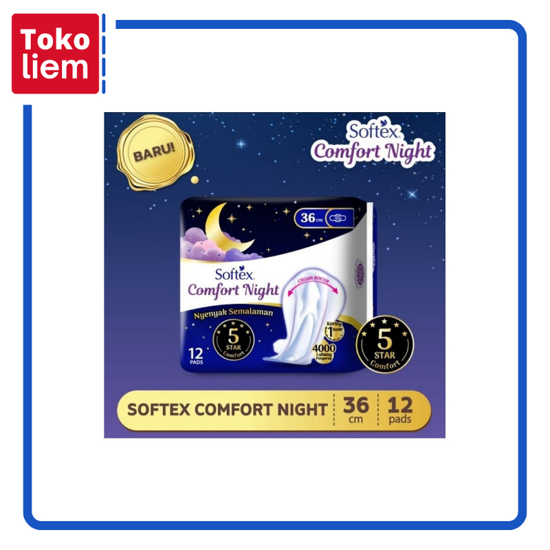 Jual Softex Pembalut Wanita Comfort 12'S Night Wing 36Cm | Shopee Indonesia