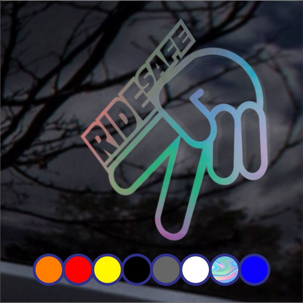 Jual STIKER PEACE RIDE SAFE KECE STICKER MOTOR STICKER MOBIL | Shopee ...