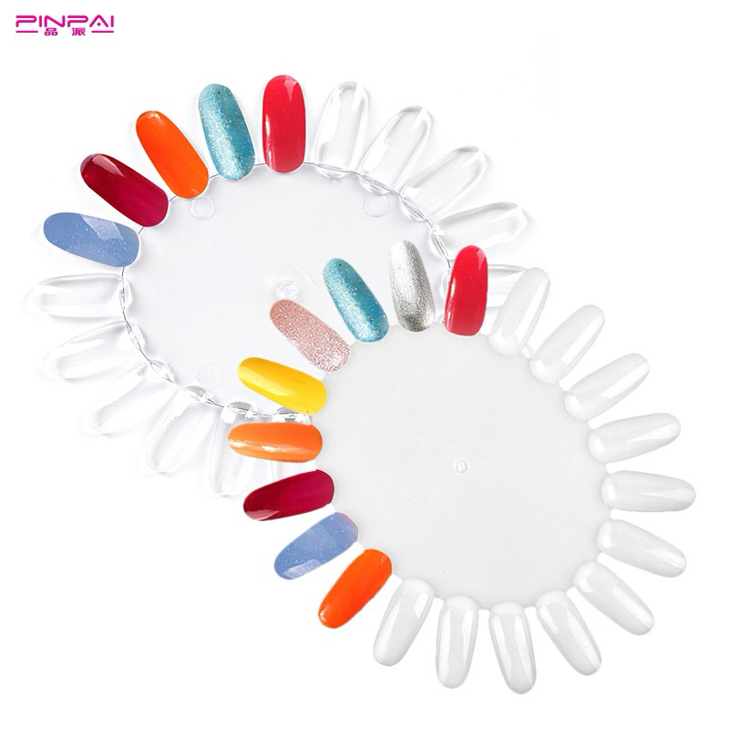 Jual Nail Display Color Wheel Oval/ Nail Chart Display Wheel/Nail ...
