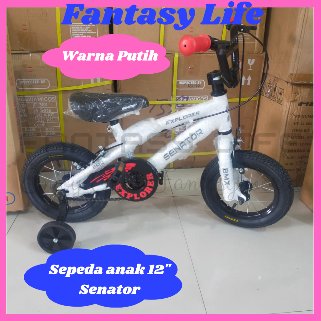 Jual Senator Sepeda anak full bike 12 inch model BMX 2 3 4 5 tahun ...