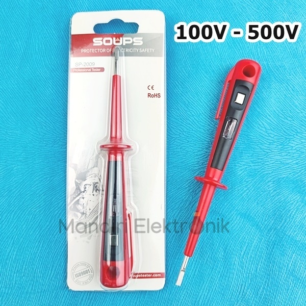 Jual Tespen Obeng Soups SP-2009 - Test Pen Testpen Listrik SOUPS 100V ...