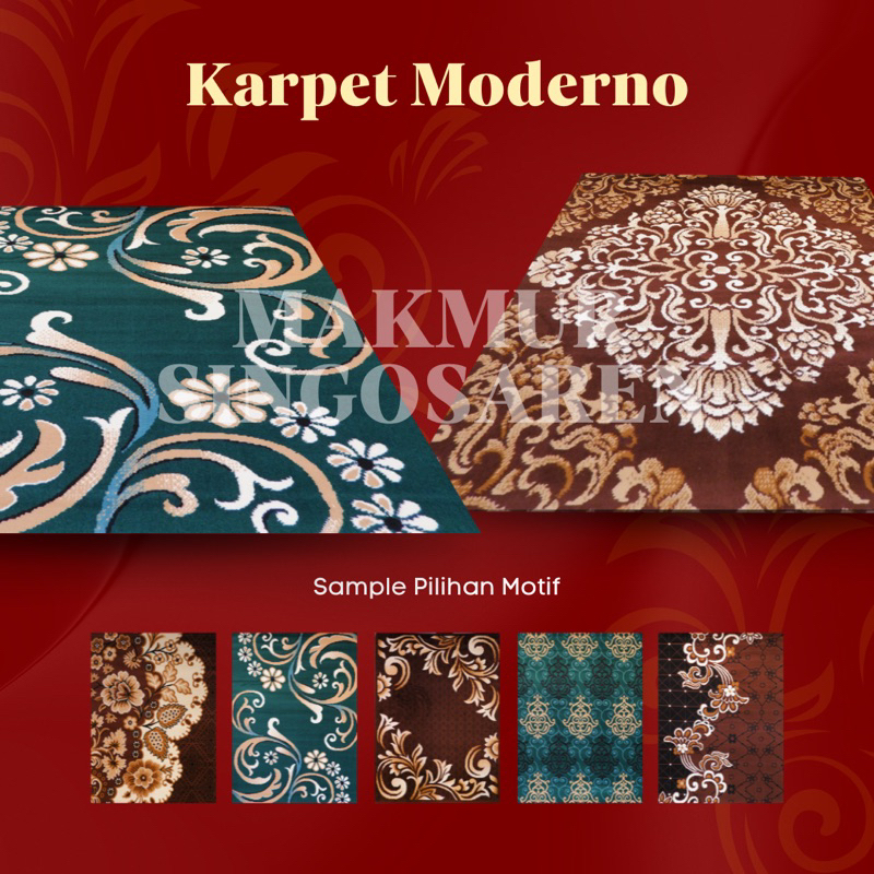 Jual Karpet Motif Ornamen Aesthetic Pattern Moderno | Shopee Indonesia