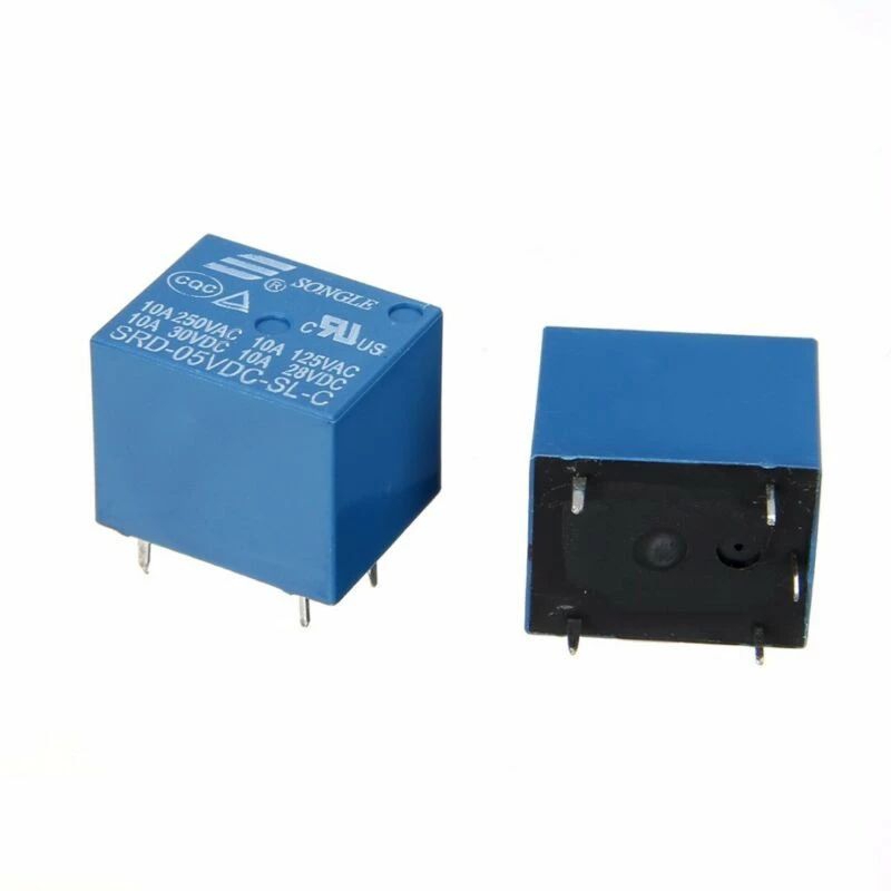 Jual Relay 5v/12v/24v DC 5 kaki 10A SRD-05VDC-SL-C Original SONGLE ...