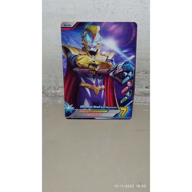 Jual Kartu Ultraman fusion fight Ultraman Geed Royal Megamaster dan Vakishim | Shopee Indonesia