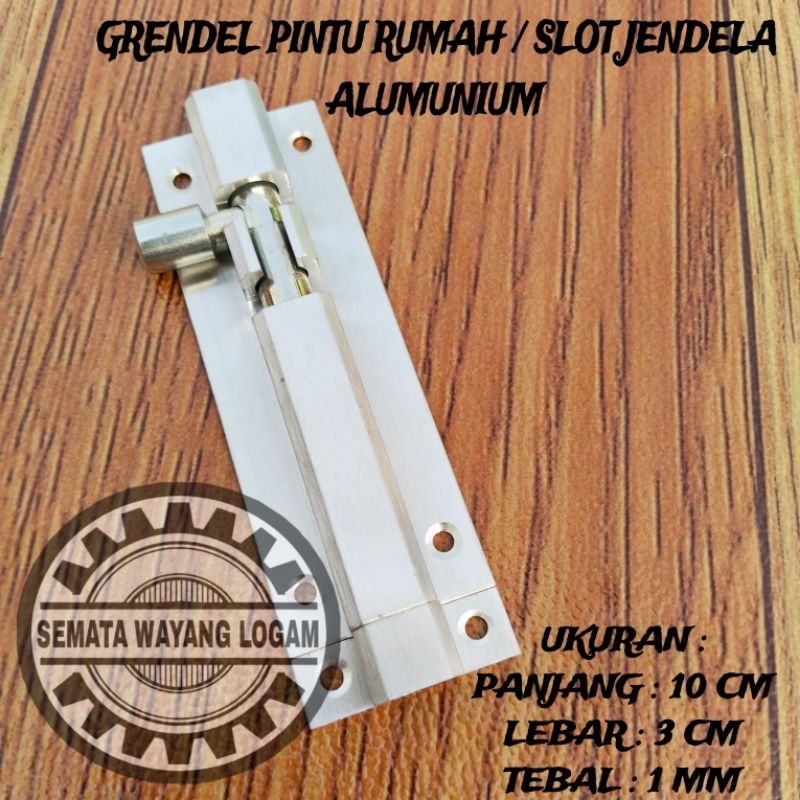Jual Grendel Alumunium 4 Inchi Slot Pintu Rumah Kupu Tarung 3 Inch ...