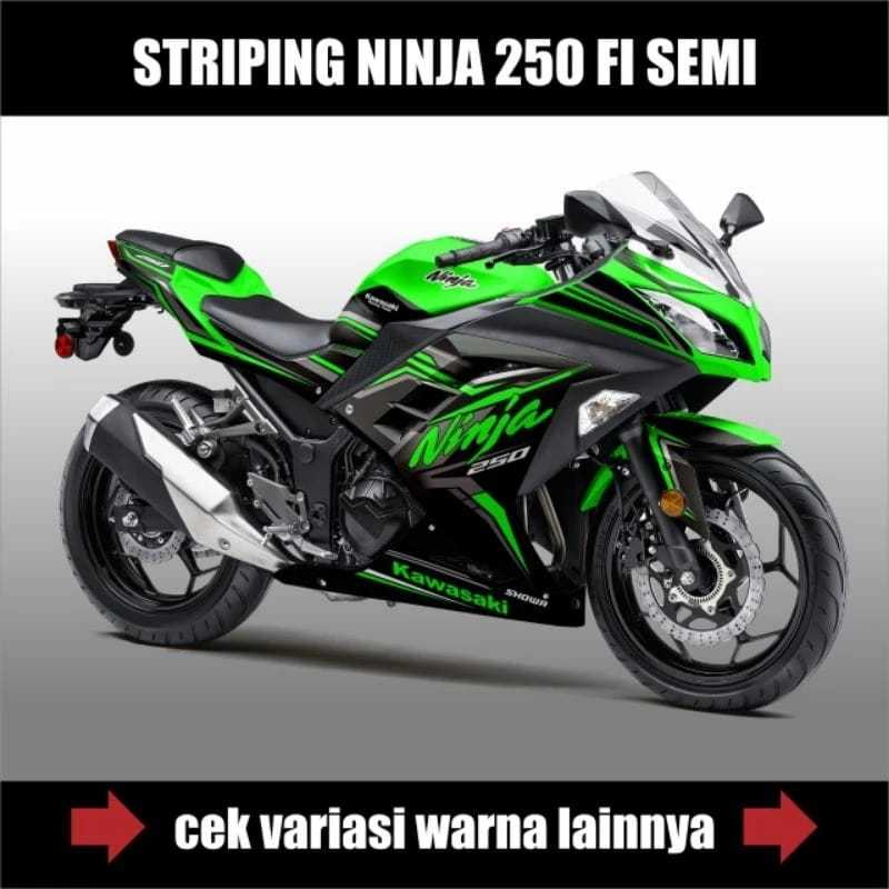 Jual Decal Ninja250 Fi Old SemiFull / Stiker Striping Motor Kawasaki ...
