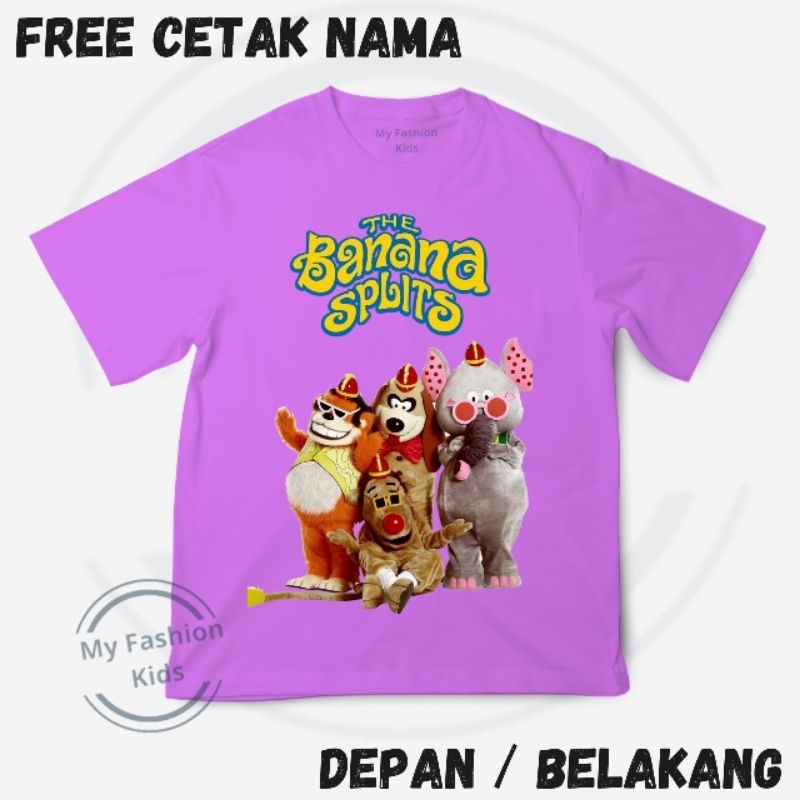 Jual Baju Kaos Atasan Anak Custom Gambar The Banana Splits Bahan ... Jual Baju Kaos Atasan Anak Custom Gambar The Banana Splits Bahan ...