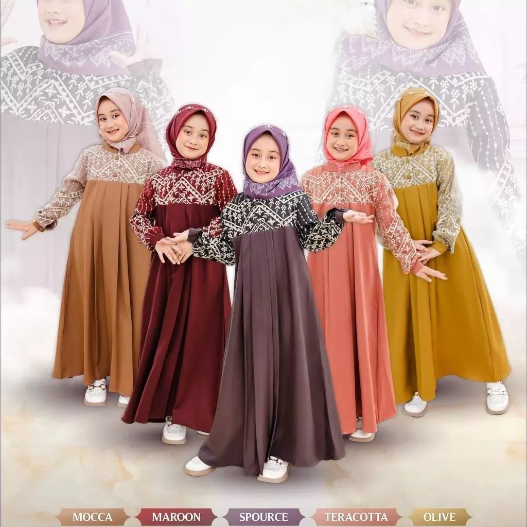 Jual Gamis Kondangan Anak Perempuan Matt Ceruty Babydoll Full Puring ...