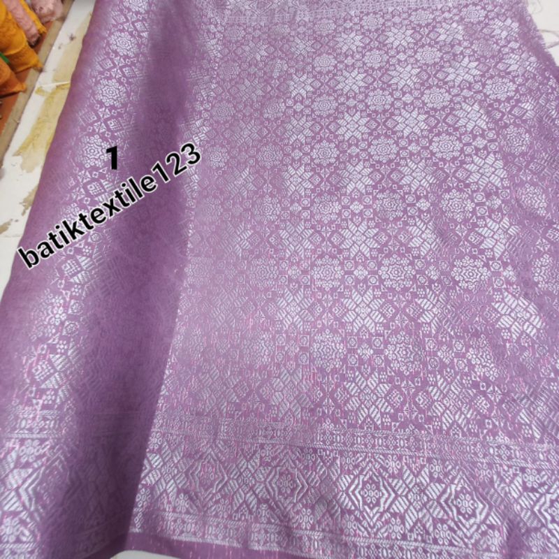 Jual KAIN SONGKET//SONGKET METERAN MOTIF TENUN PENANG EMAS//SONGKET ...