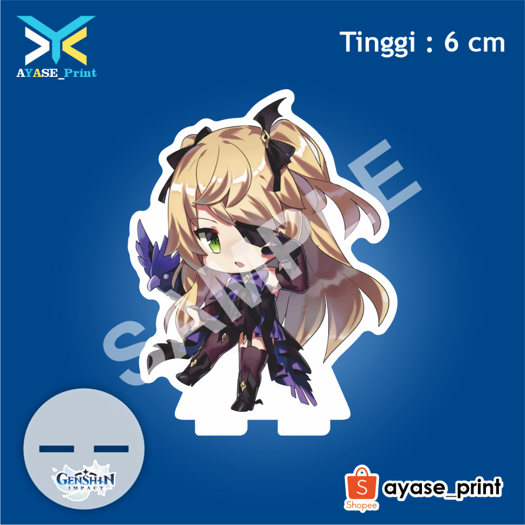 Jual Standee Akrilik Mini GENSHIN IMPACT CHIBI MONSTADT KARAKTER ...