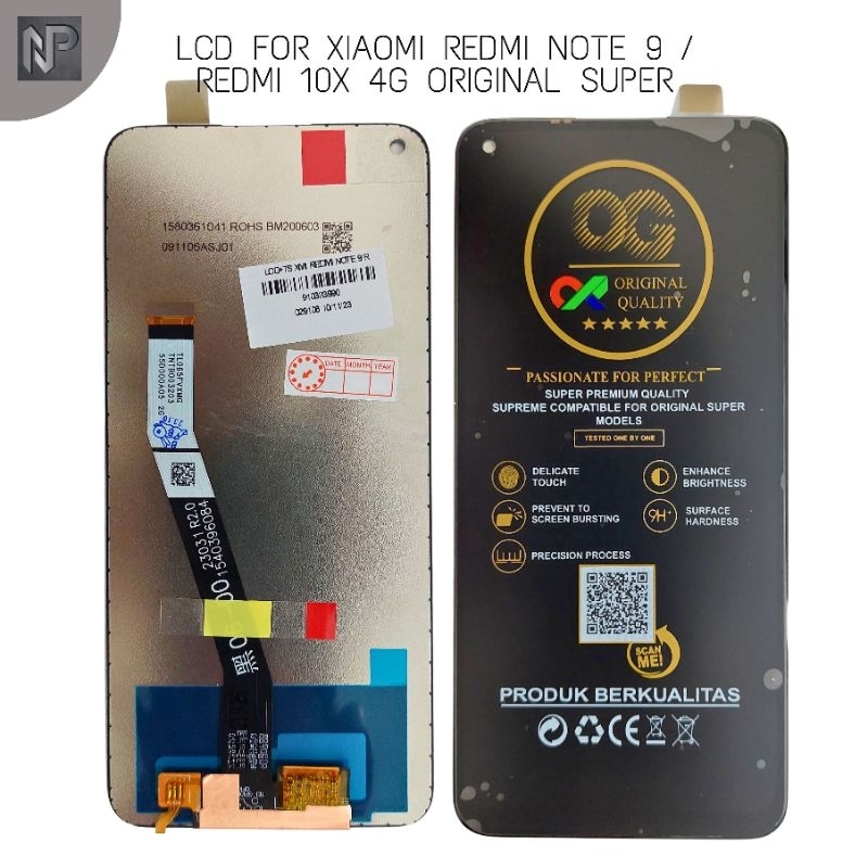 Jual LCD TOUCHSCREEN / LAYAR XIAOMI REDMI NOTE 9 / REDMI 10X 4G ...