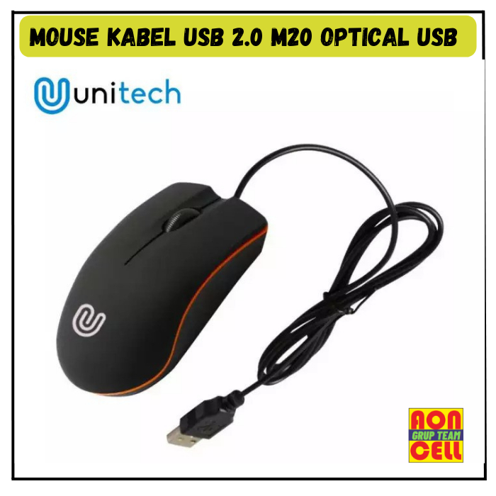 Jual Unitech Mouse Kabel USB 2.0 M20 Optical USB Mouse Wired | Shopee ...