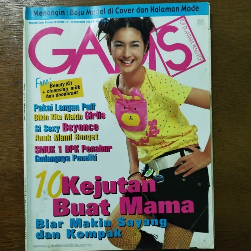 Jual majalah Gadis, Beyonce, Cristiano Ronaldo, homogenic, Paula Verhoeven, Ariyo Wahab | Shopee ...
